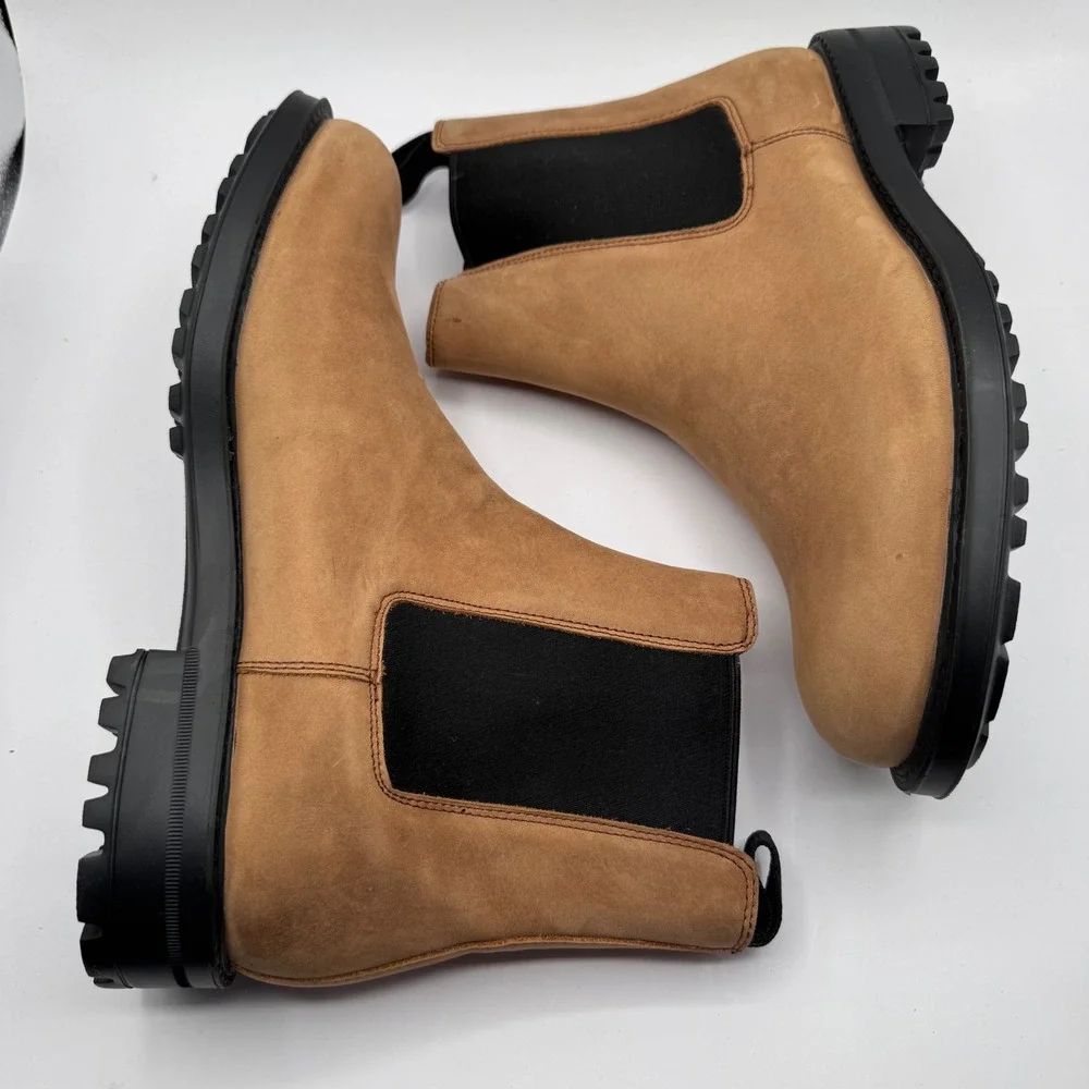 Nisolo | Shoes | Nisolo Allweather Mateo Leather Chelsea Boots Tan Lug ...